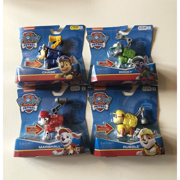 Paw Patrol Bundle Rumble Chase Marshall & Rocky Figures With Sound ...