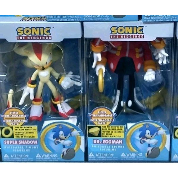 Sonic 2x Buildable Action Figure Bundle: Super Shadow &Dr Eggman Brand ...