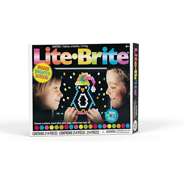 Lite-Brite Drawing LED Drawing Board with Colours for Kids Ages 4+ -BOX ...