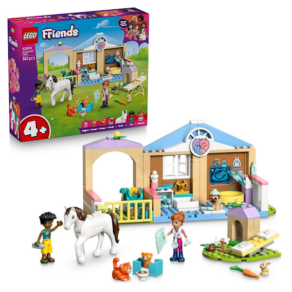 LEGO Friends Animal Vet Clinic Toy Playset Buildable Construction Set ...