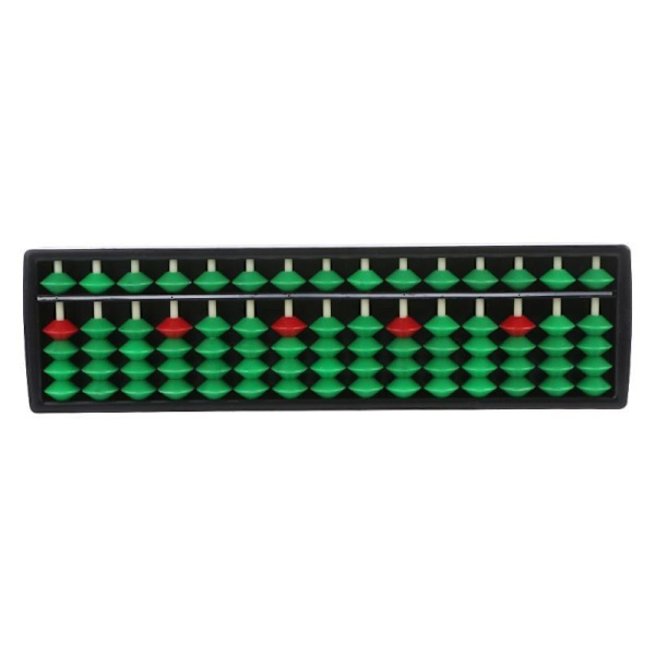 Plastic Abacus Soroban 15 Rods Beads Column School Learning Counting ...