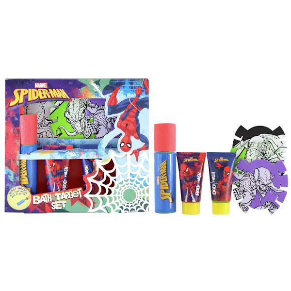 Spider-Man Bath Toy Set for Unisex Kids Marvel Superhero Bathtime Fun ...