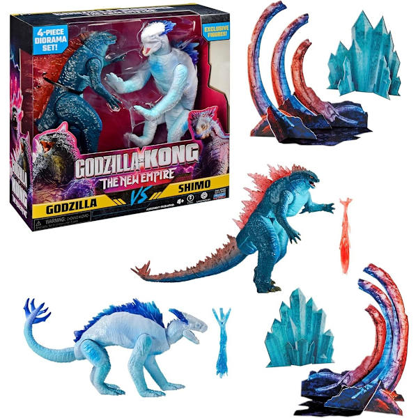 MonsterVerse Godzilla vs Shimo, Godzilla x Kong Limited Edition Pack, 2 ...