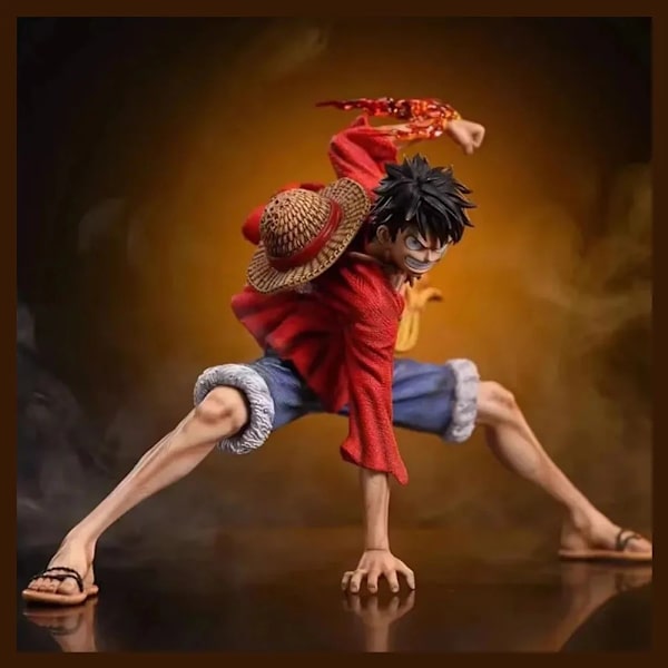 18Cm One Piece Monkey D Luffy Luffy Figures Battle Style Action Figures ...