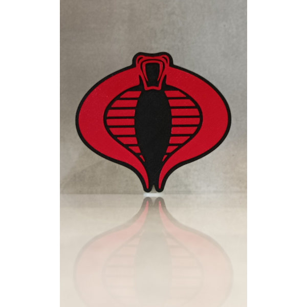 Hasbro GI Joe Cobra Action Figures Toys 3D Printed Shelf Display Logo ...