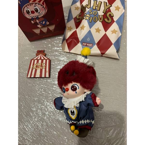 Why So Serious DIMOO Flame Clown Popmart Vinyl Plush Toy Pendant ...