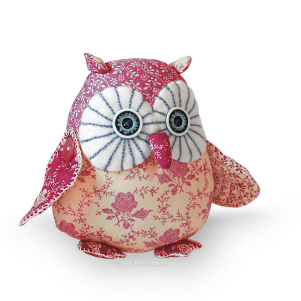 Fabric OWL Sewing PATTERN Twinkle Owl Soft Toy photo-tutorial, My ...