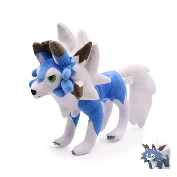 Pokemon Shiny Lycanroc Standing Plush TAKARA TOMY Soft Toy # 745 Brand ...
