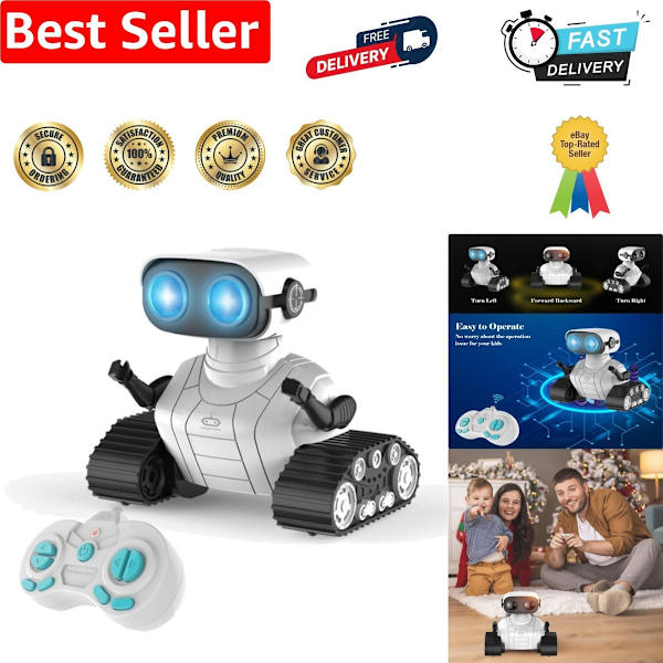 Interactive Smart Robot Toys Rechargeable Remote Control Robot Toy LED ...