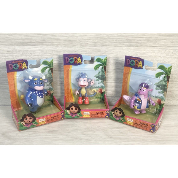 Dora The Explorer & Friends Mini Figures Bundle Benny Boots & Tico ...