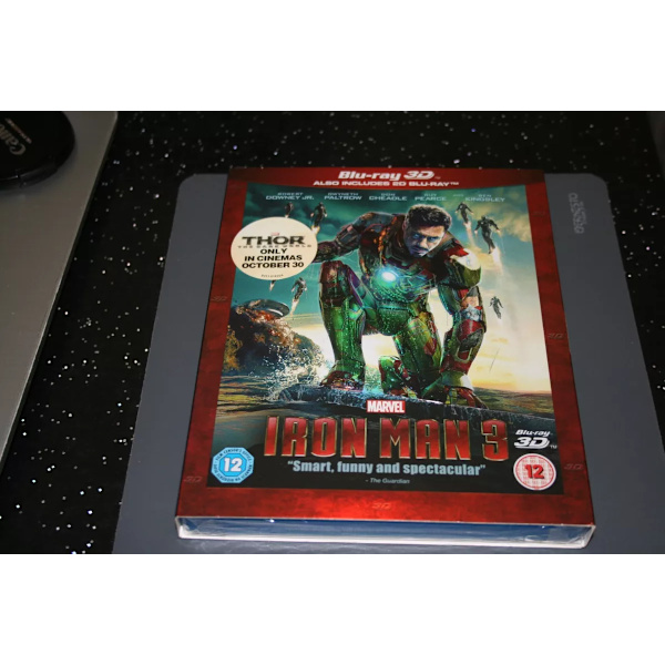 Iron Man 3 (Bluray 3D + 2D, 2013) . Cert 12. + Slip Cover. Brand New | CDON