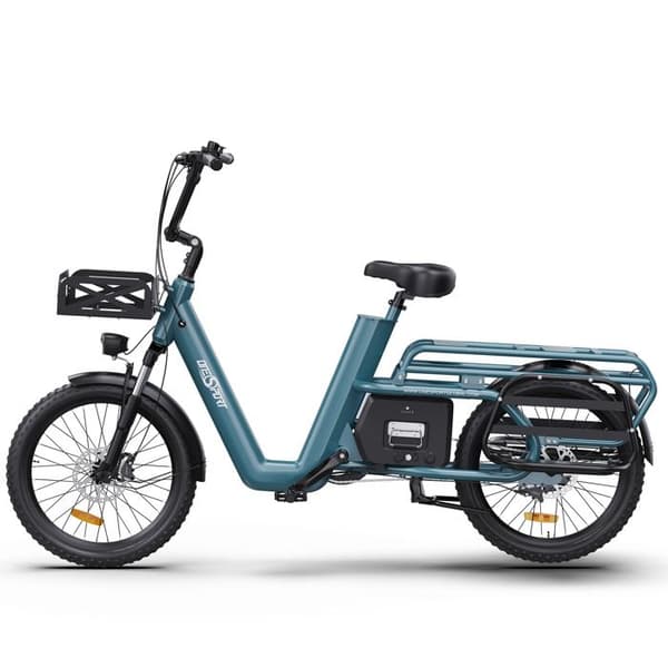 ONESPORT OT01 Sähkökäyttöinen cargo-pyörä 650W - Akka 48V 27Ah, 80–100 ...