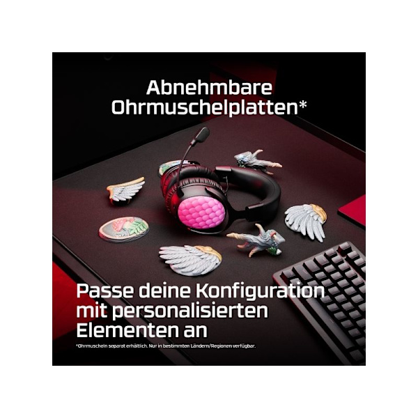 HyperX Cloud III S Wireless – gaming-headsett (svart/rød), Trådløs ...