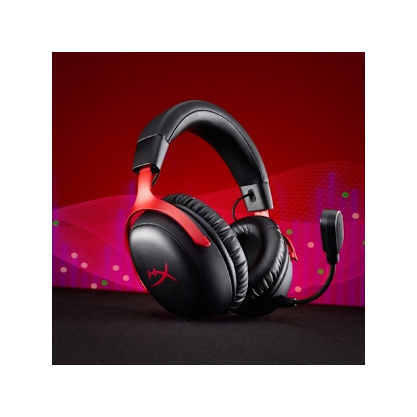 HyperX Cloud III S Wireless – gaming-headsett (svart/rød), Trådløs ...