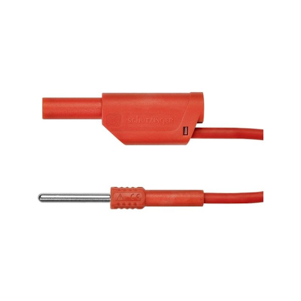 Schützinger adapterkabel stick 4 mm stick 4 mm 50,00 cm röd (AL 8323 ...