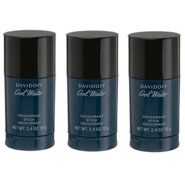 3-pack Davidoff Cool Water Man Deostick 75ml | CDON