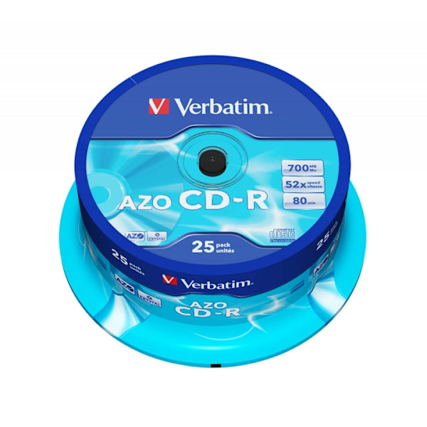 CD-R AZO Crystal 700 MB 52x 25 Packa Axel | CDON