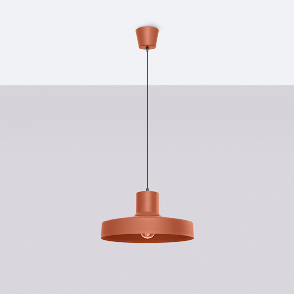 Sollux Lighting Pendellampa BILO röd ockra, 120x35x35cm, SL.1706 | CDON