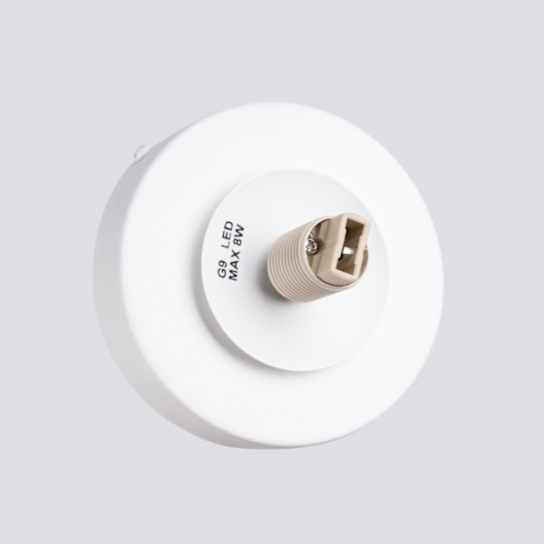 Sollux Lighting Vägglampa YOLI 1 vit, 12x14x12cm, SL.1460 | CDON