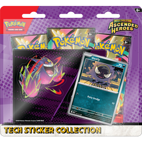 Pokémon TCG: Ascended Heroes - Tech Sticker - Gastly / Mega Gengar | CDON