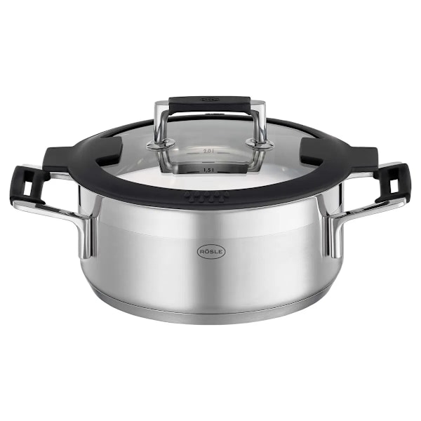 ROESLE Silence Pro 2,9 l - rostfri kastrull med lock för avrinning | CDON
