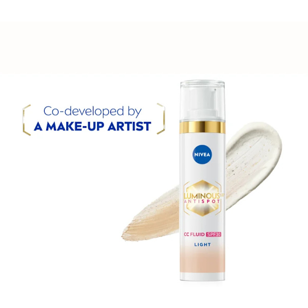 Ljusreflekterande CC-kräm SPF 30 NIVEA Luminous 630 Anti Spot nyans ...
