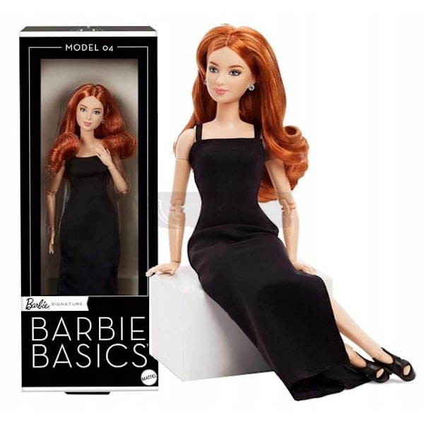 LALKA BARBIE SIGNATURE Barbie Basic Model 04, samlar docka JBH74 | CDON