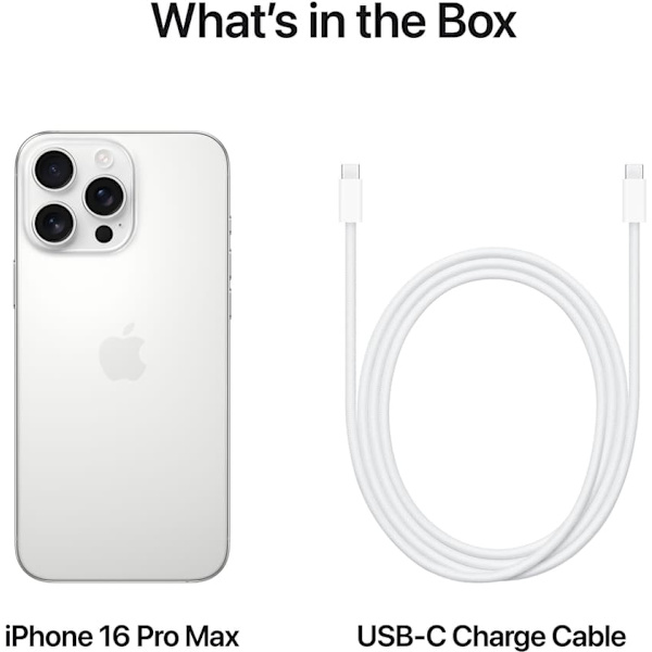 Apple iPhone 16 Pro Max 512GB - White Titanium | CDON