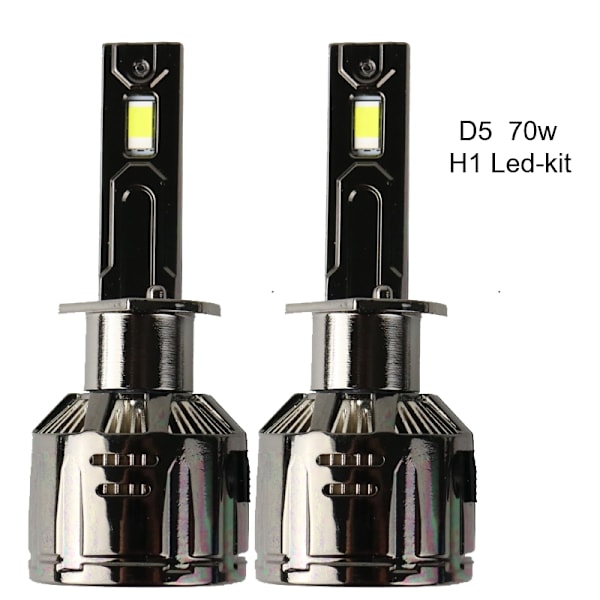 H1 70w 5000+ lumen D5 Canbus led kit 6000k 2-pack Helljus | CDON