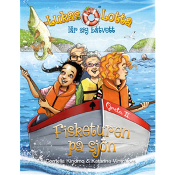 Lukas och Lotta lär sig båtvett. Fisketuren på sjön | CDON