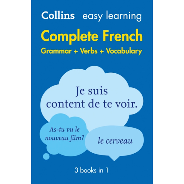 Easy Learning French Complete Grammar, Verbs and Vocabulary (3 books in ...