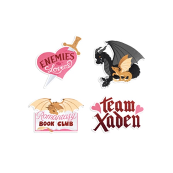 Fourth Wing: Romantasy Sticker Set of 4 | CDON