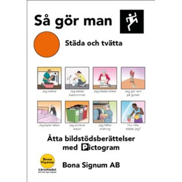 Så gör man, tema städa och tvätta, en bok med pictogram | CDON
