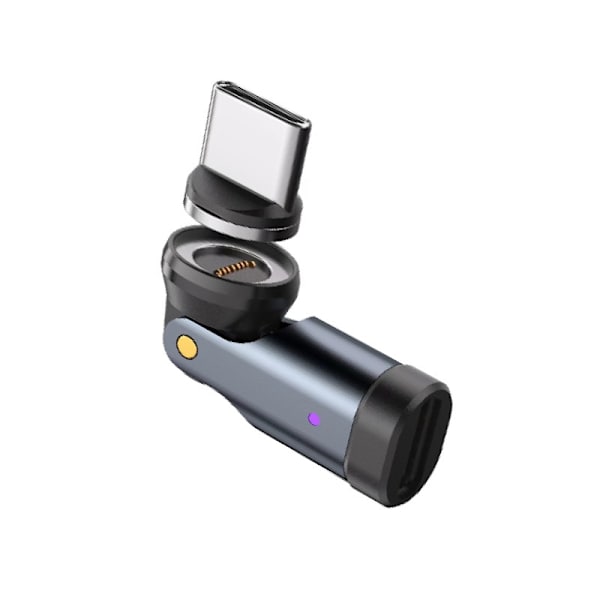 9Pin 540° Roterende 240W Type-C Magnetisk Adapter + Type-C Magnetisk ...