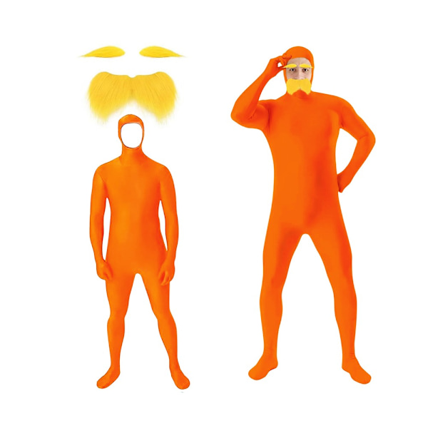 Aikuisten Lorax-asu (body + parta) - Täydellinen Halloweeniin ja ...