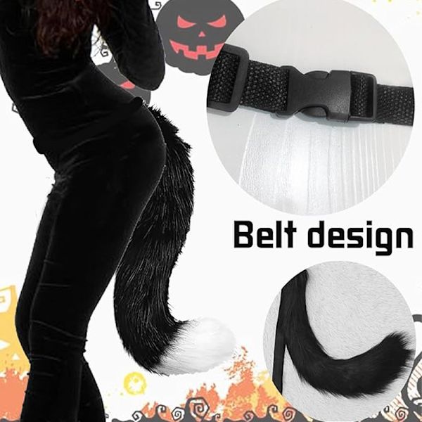 Halloween Plysch Räv Maskeraddräkt Set - Inkluderar Mask, Halsband ...