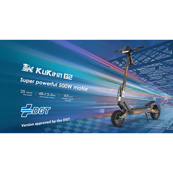 KuKirin G2 (VMP) DGT – Fabriksdirekt 500W 25km/t 65km rækkevidde 48V15 ...