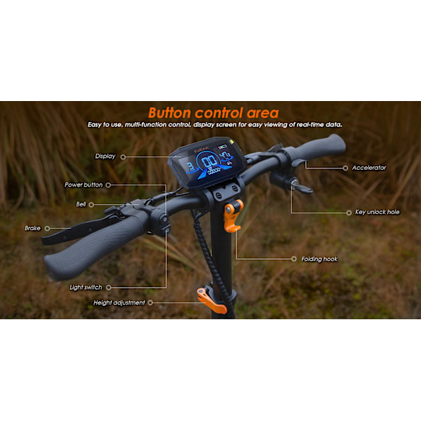 Fabriksdirekt KuKirin G2 PRO(ABE) – 500W, 20 km/t, 65 km rækkevidde ...