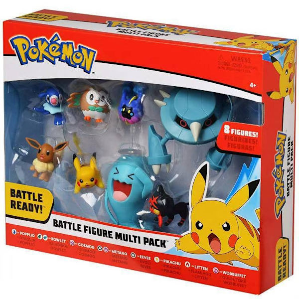 Leksaksset 8 delar Pokémon Pikachu Squirtle Bulbasaur Ash Figur 8–10 cm ...