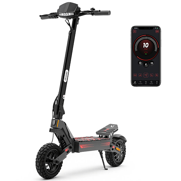 iScooter iF1 Vuxen Elektrisk Scooter, 1200W motor, 10-tums vakuum ...