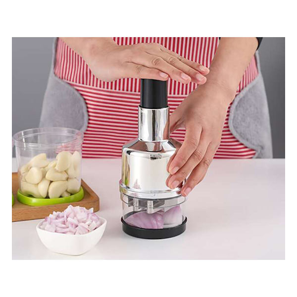 Hvitløkshakker - Håndhakker med beholder for grønnsaker og frukt | CDON