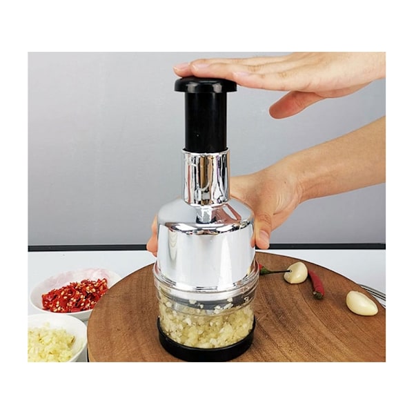 Hvitløkshakker - Håndhakker med beholder for grønnsaker og frukt | CDON