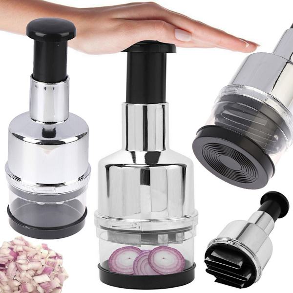 Hvitløkshakker - Håndhakker med beholder for grønnsaker og frukt | CDON