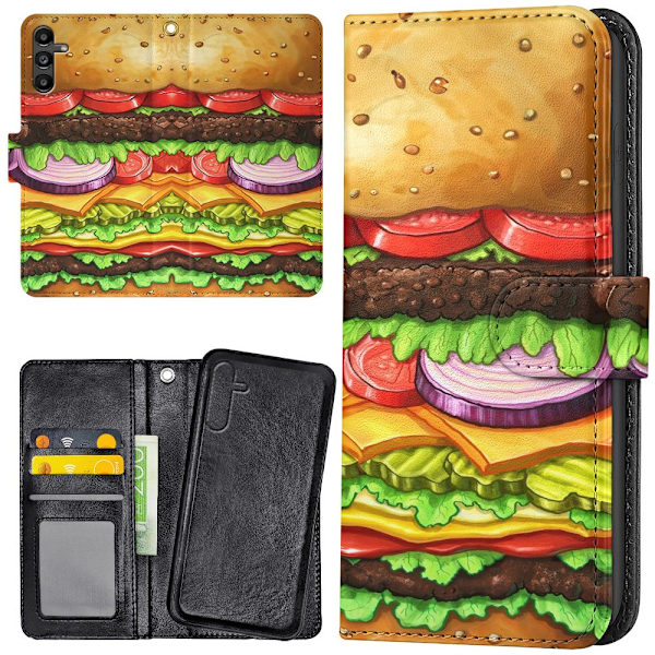 Samsung Galaxy A16 4G/5G - Lompakkokotelo/Kuoret Hamburger | CDON