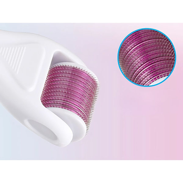 Derma roller 6-in-1 - Mikroneulaushoito kasvoille, kaulalle ja ...