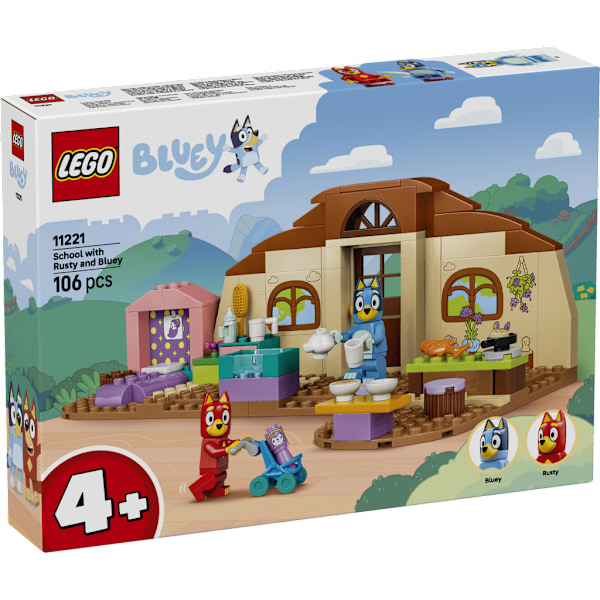 LEGO Bluey 4+ Skolan med Rusty och Bluey 11221 | CDON