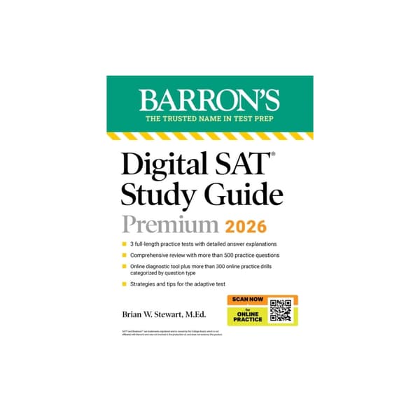 Digital SAT Study Guide Premium, 2026: 3 Practice Tests + Comprehensive ...