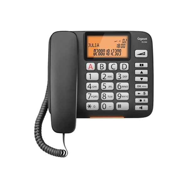 Gigaset DL580 - fast telefon med nummerpresentation | CDON