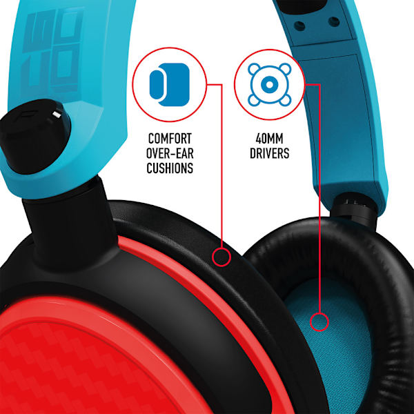 Stealth C6-100 Gaming Headset for Switch, XBOX, PS4/PS5, PC - Neon Blue ...