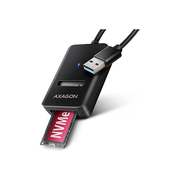 AXAGON - gränssnittsadapter - M.2 Card (PCIe NVMe & SATA) - USB 3.2 ...